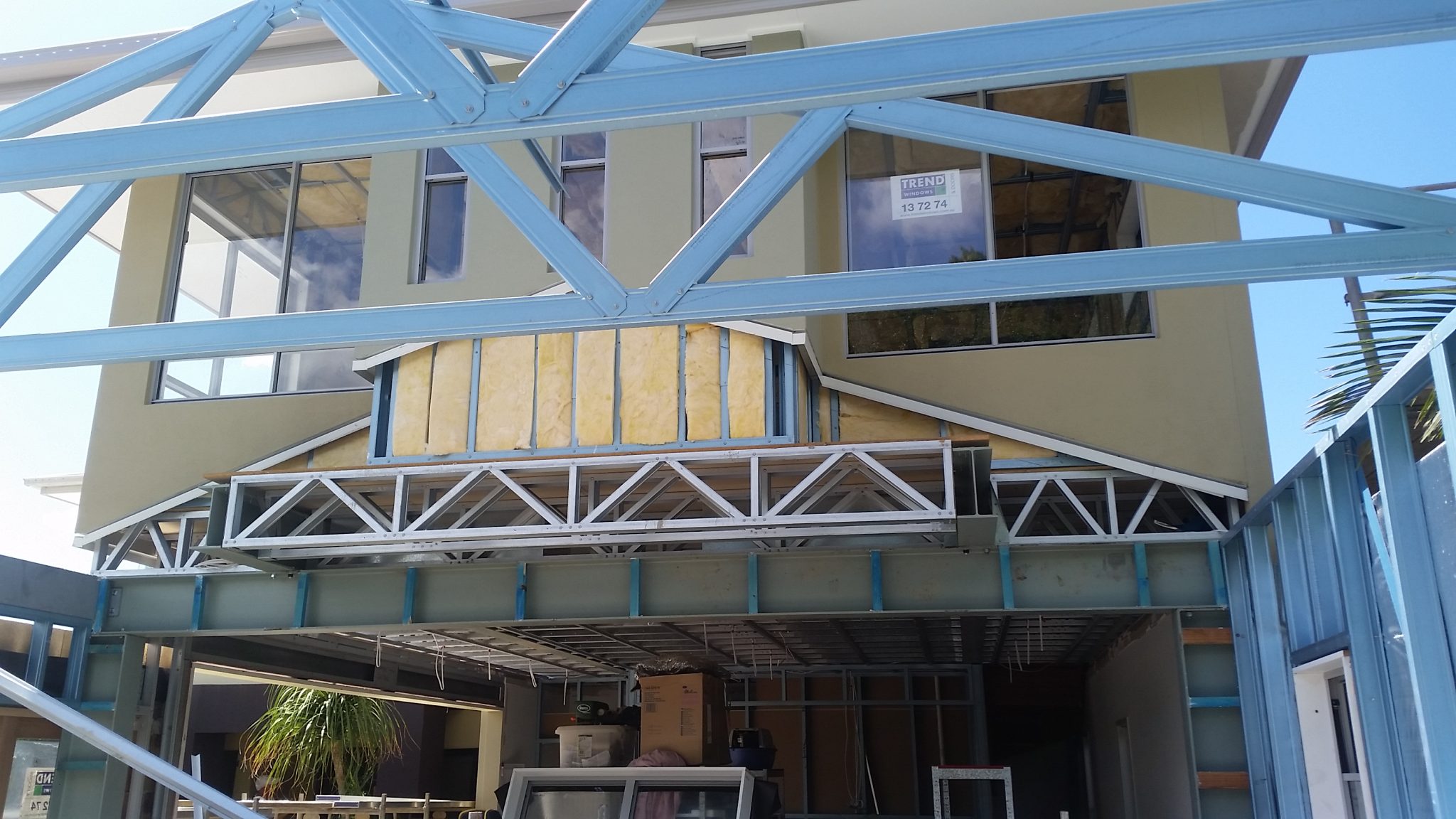 Home Additions - Wall framing & Roof Trusses | Ultimate Steel Framing ...