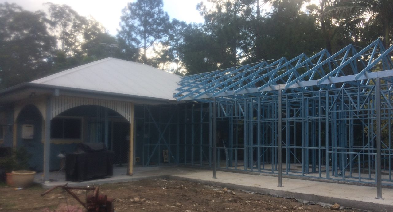 Home Additions - Wall framing & Roof Trusses | Ultimate Steel Framing ...