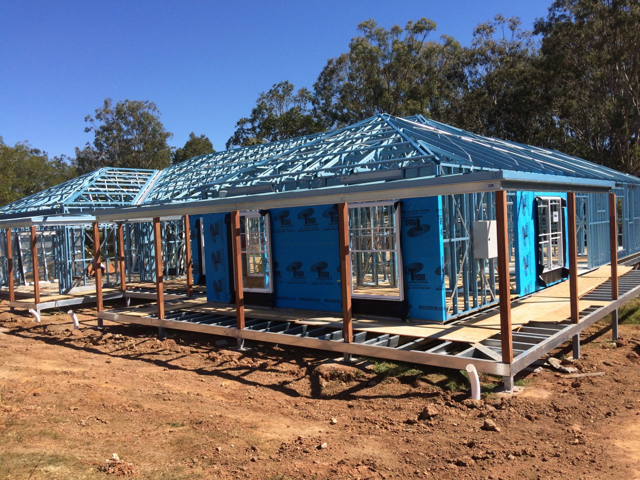 Steel House Wall Framing & Roof Trusses | Ultimate Steel Framing | Gold ...