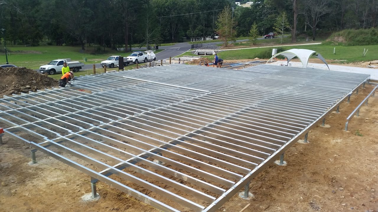 House & Portal Frame shed Combination - Ultimate Steel Framing | Gold ...