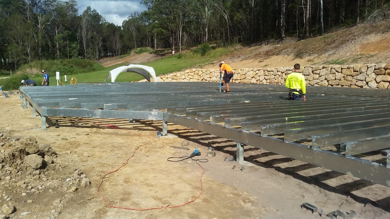 House & Portal Frame shed Combination - Ultimate Steel Framing | Gold ...