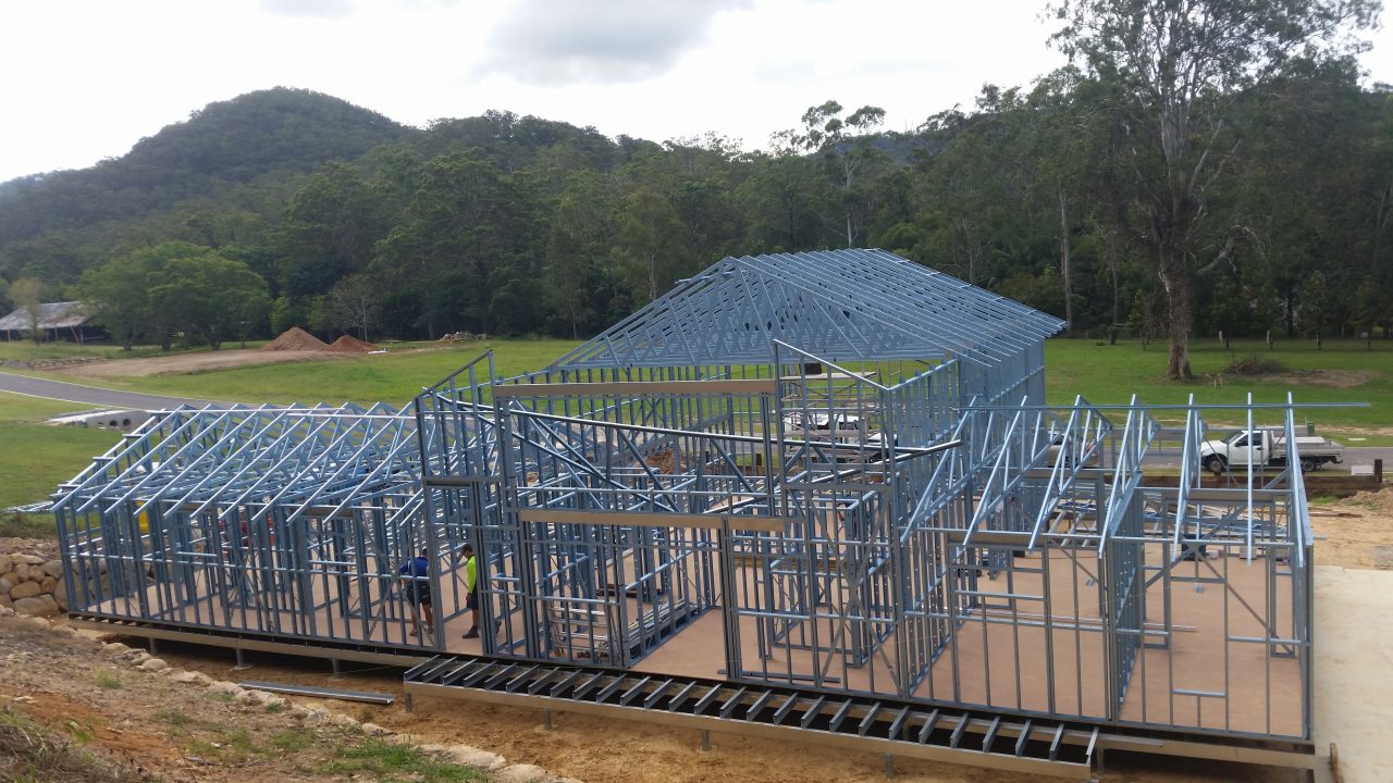 House & Portal Frame shed Combination | Ultimate Steel Framing | Gold ...